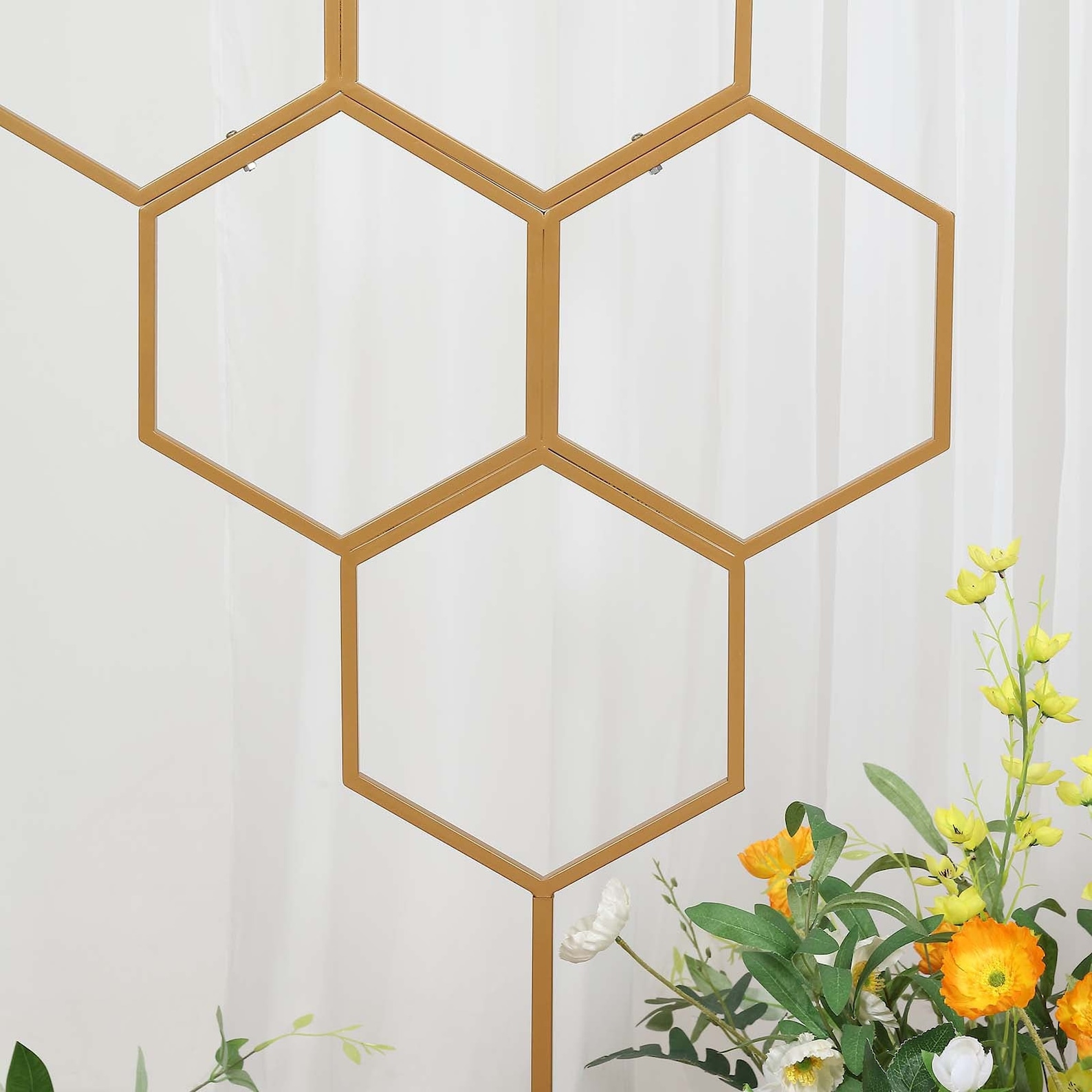 6ft Gold Metal Honeycomb Floor Standing Balloon Display Arch - Etsy