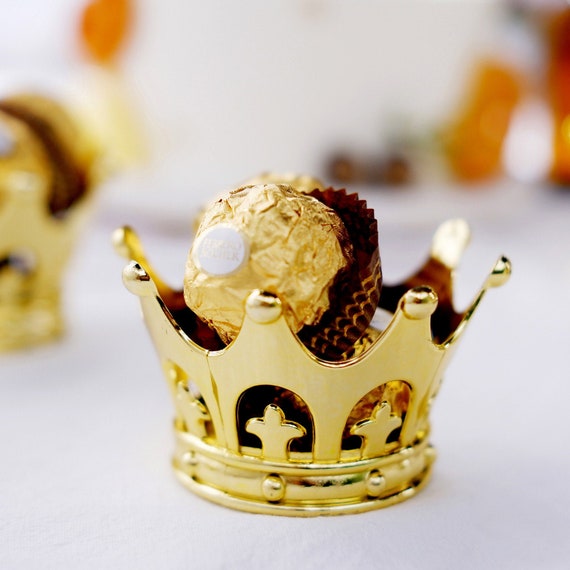 3 Gold Crown Party Favor Fillable Mini Crown Candy - Etsy