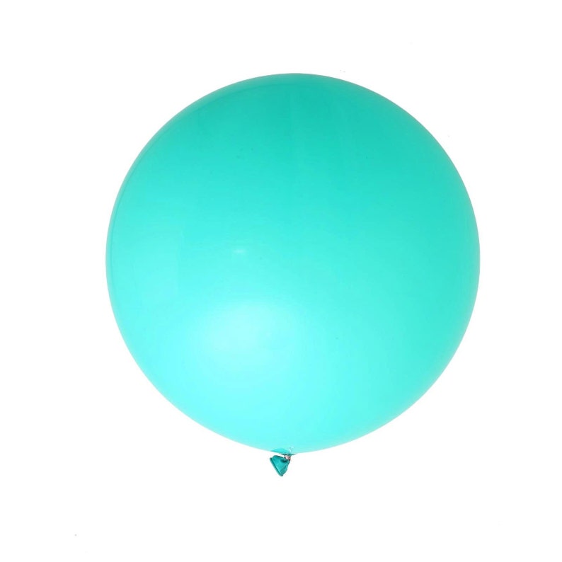 2 Pack - 32" Pastel Turquoise Balloons, Latex Balloons, Matte Color ...