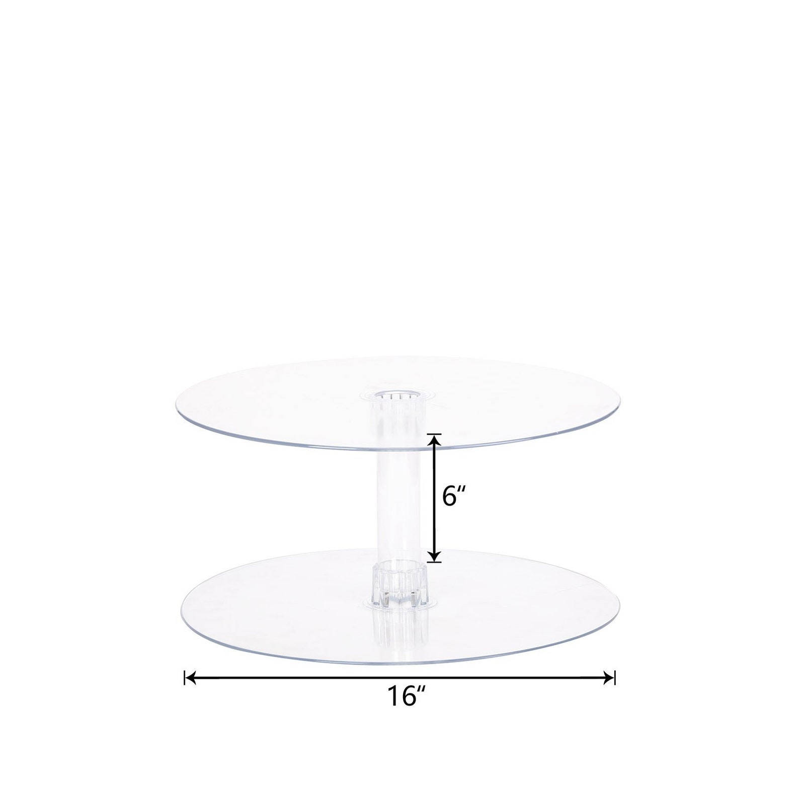 16" Clear Cake Stand, Acrylic Cake Stand Riser, Display Stand for Cakes ...
