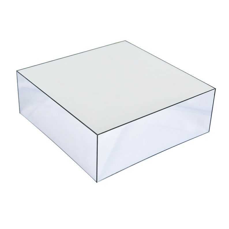 14x14 Silver Acrylic Cake Box Stand Mirror - Etsy