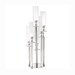 33 Tall 7 Arm Candelabra, Pillar Candle Holders, Crystal Cluster ...