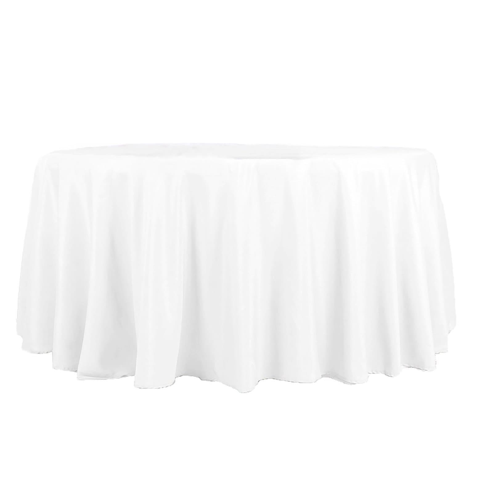 120 White Tablecloth Round Tablecloth Linen - Etsy