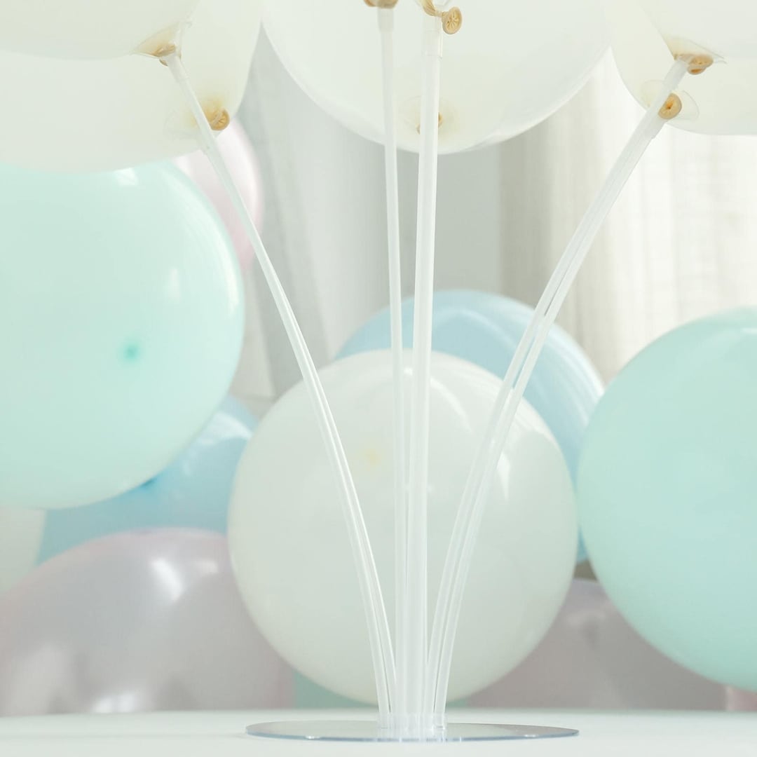 Set of 2 - 30" Clear Balloon Stand Kit - Table Balloon Stand - Stick ...