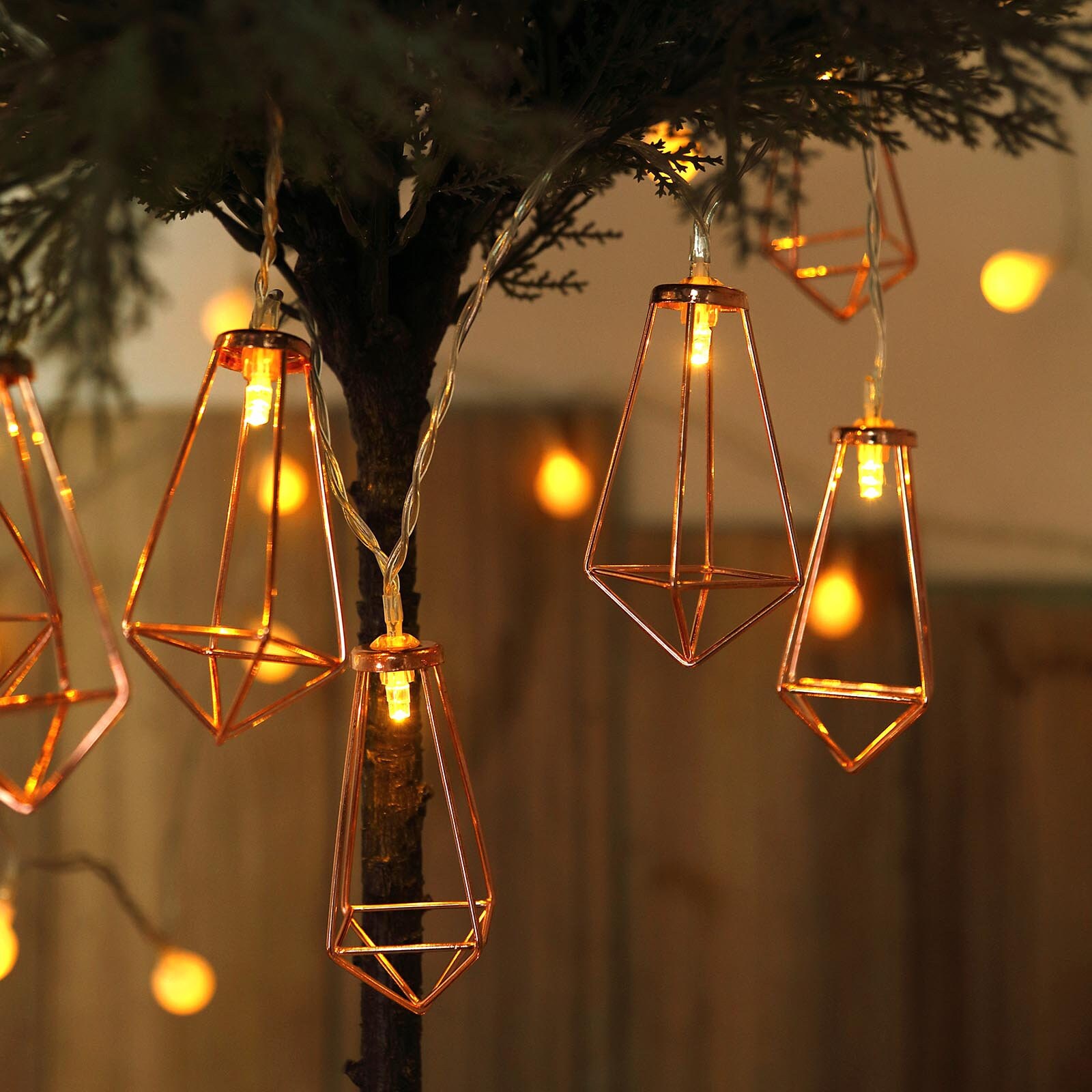 11ft Geometric Prism Fairy String Lights Battery Operated 20 - Etsy