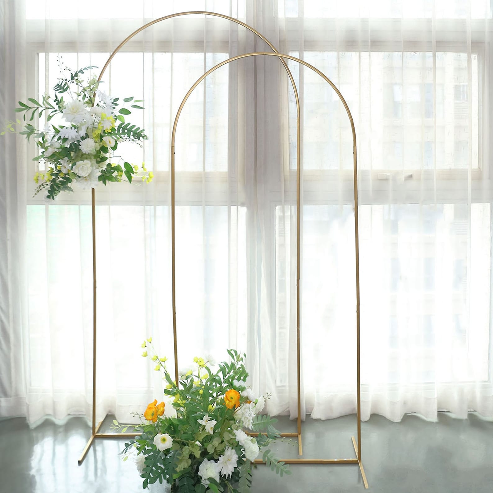 6ft Gold Chiara Backdrop Stand Metal Wedding Arch Balloon - Etsy