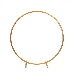 20" Gold Wedding Arch Centerpiece, Metal Hoop Wreath Tabletop Decor - Etsy