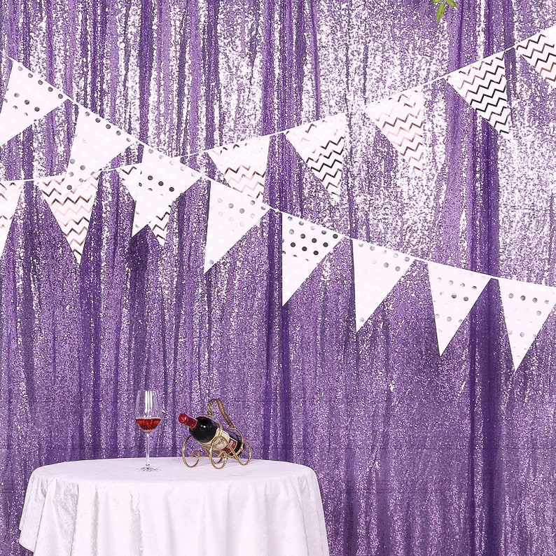Purple Glitz Sequin Backdrop Photo Booth Backdrop Sequin - Etsy