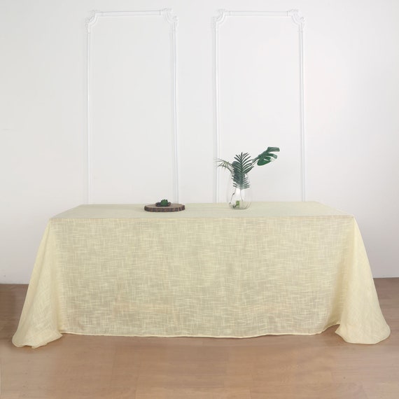 Fabric Rectangle Embossed Table Cloth Durable and Decorative Tablecover ...