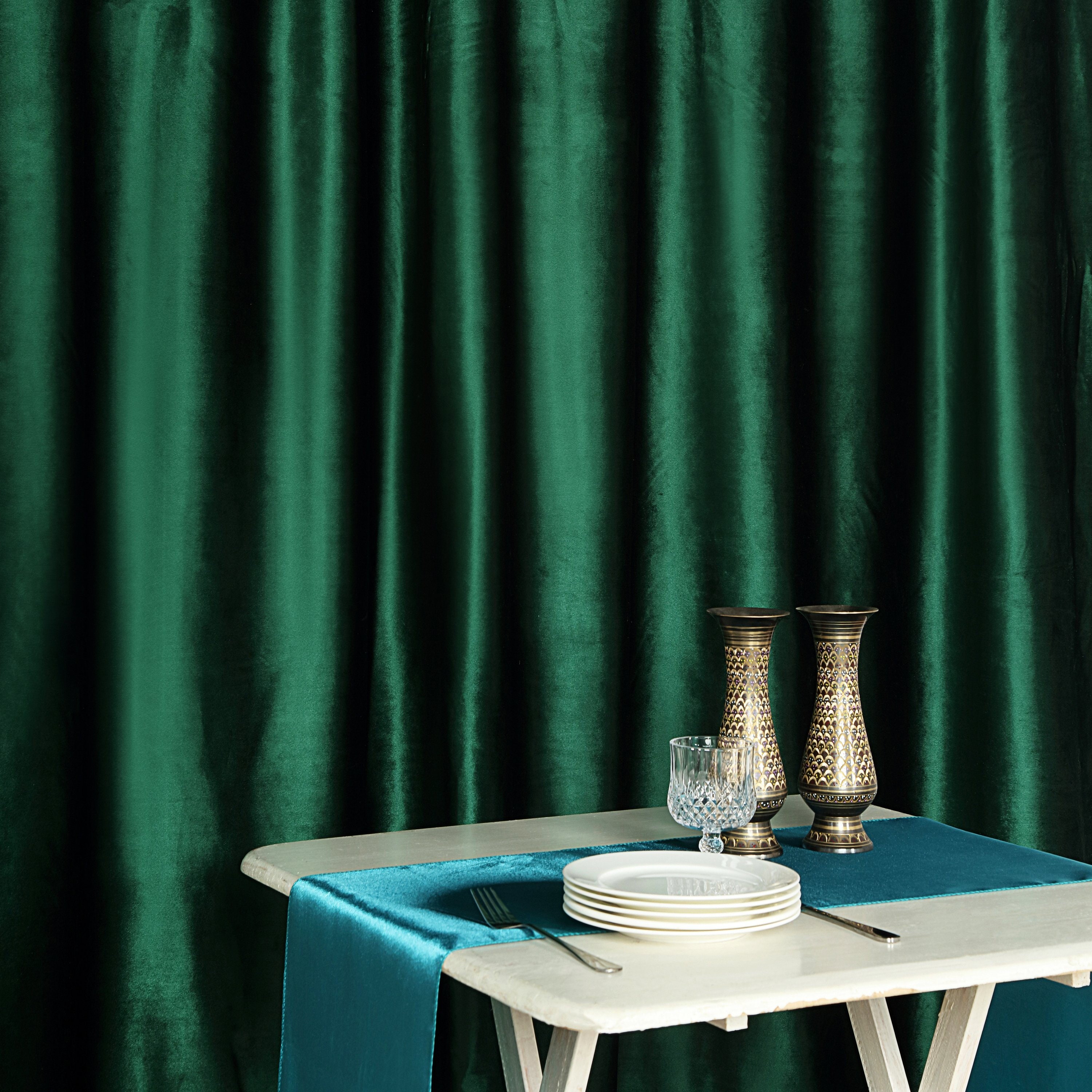 Hunter Green Velvet Backdrop, Photo Booth Backdrop Velvet Curtain ...