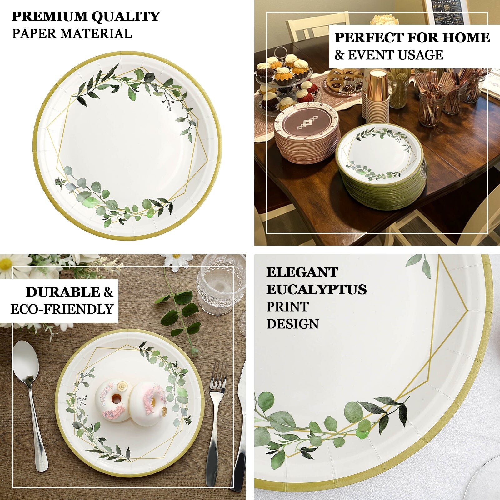 24 Pack 9 Floral Paper Party Plates Girl Party - Etsy