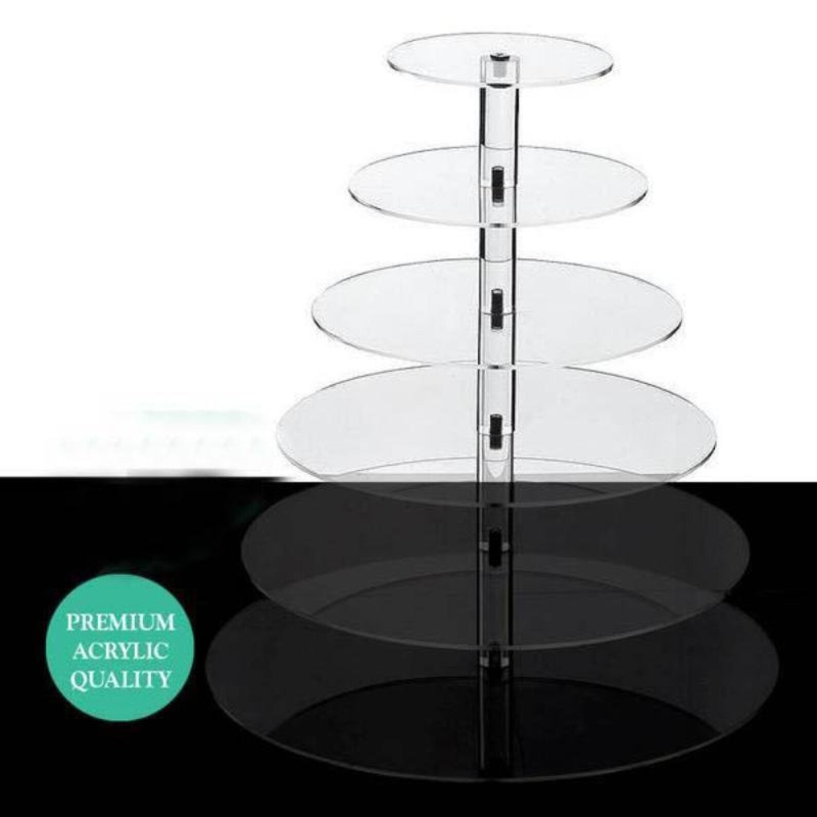 6 Tier 20 Clear Cupcake Stand Acrylic Glass Cake | Etsy