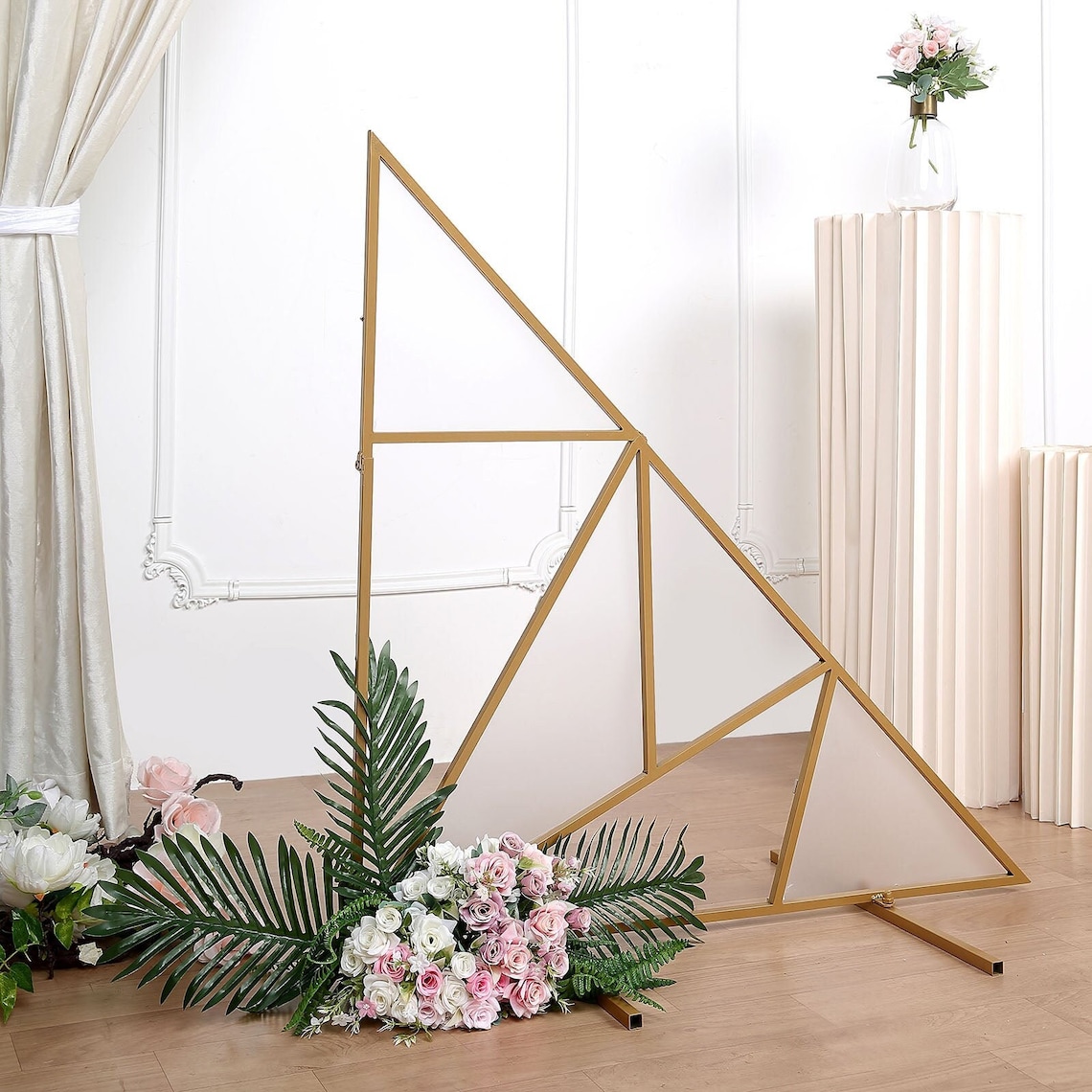 3ft Tall Gold Metal Geometric Wedding Backdrop Stand Metal - Etsy