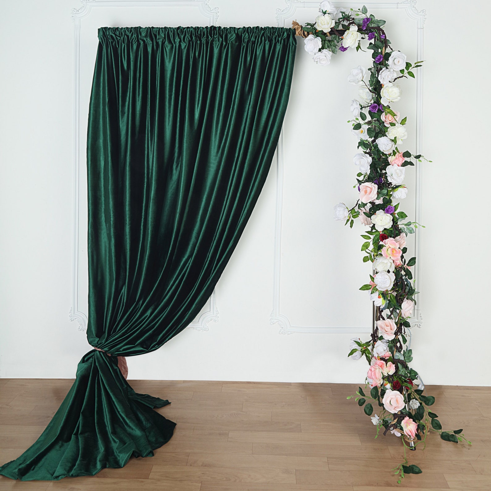 Hunter Green Velvet Backdrop Photo Booth Backdrop Velvet | Etsy