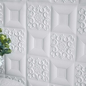 10 Pack 3D Wall Panels Self Adhesive Decorative Wall Tiles - Etsy