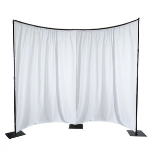 3 Pc Set | 11ft X 13ft Height Adjustable Curved Backdrop Stand ...