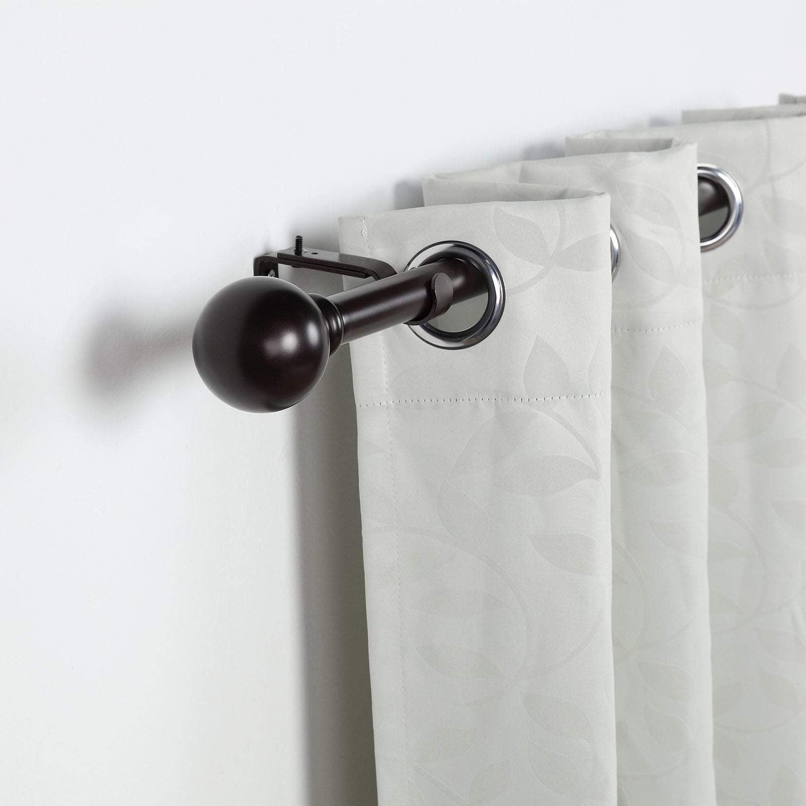 Bronze Metal Curtain Rod Drapery Hardware Set 42 | Etsy