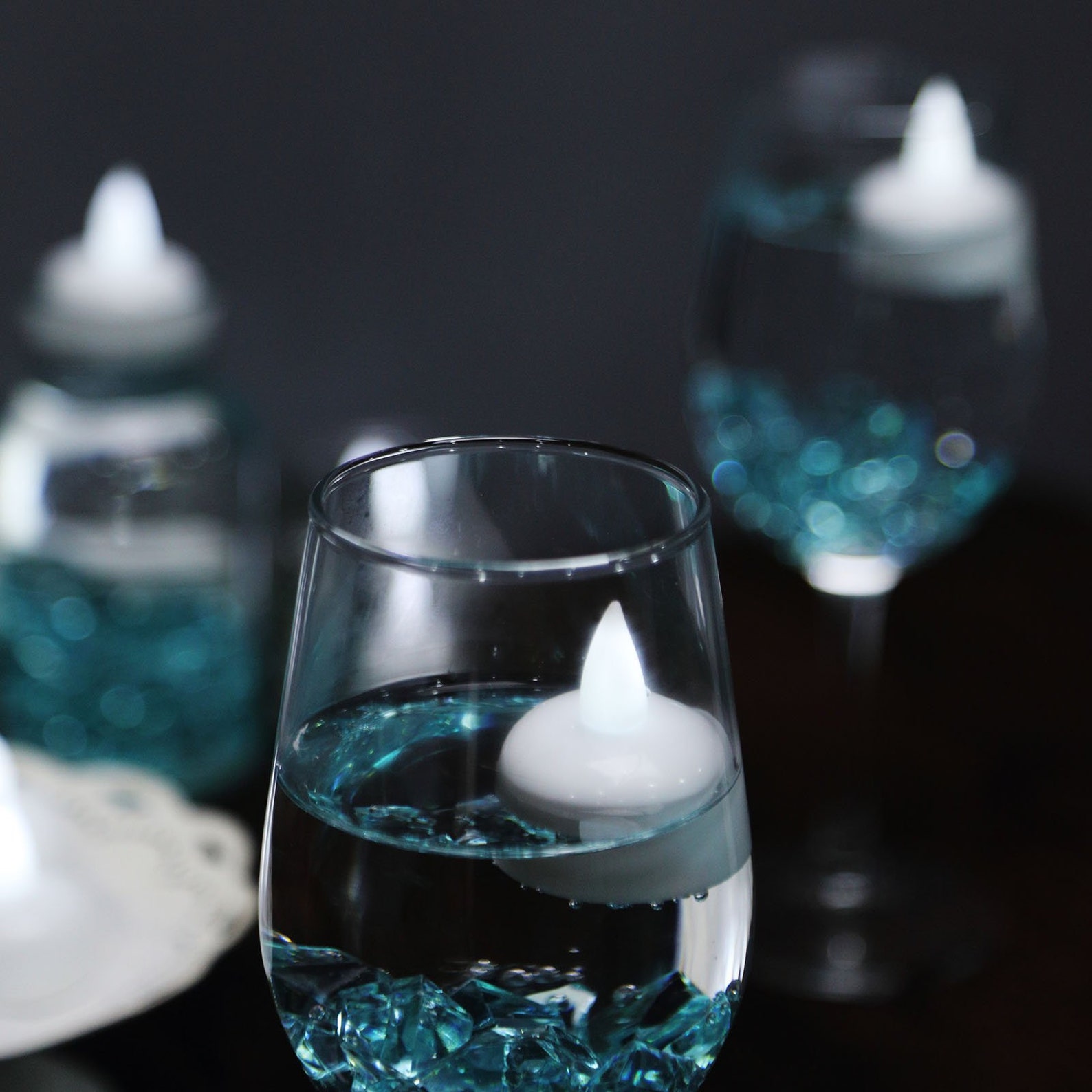 12 Pack White Floating LED Candles Flameless Candles LED | Etsy