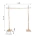 7.4ft Natural Birch Wood Wedding Arch, Square Backdrop Stand ...