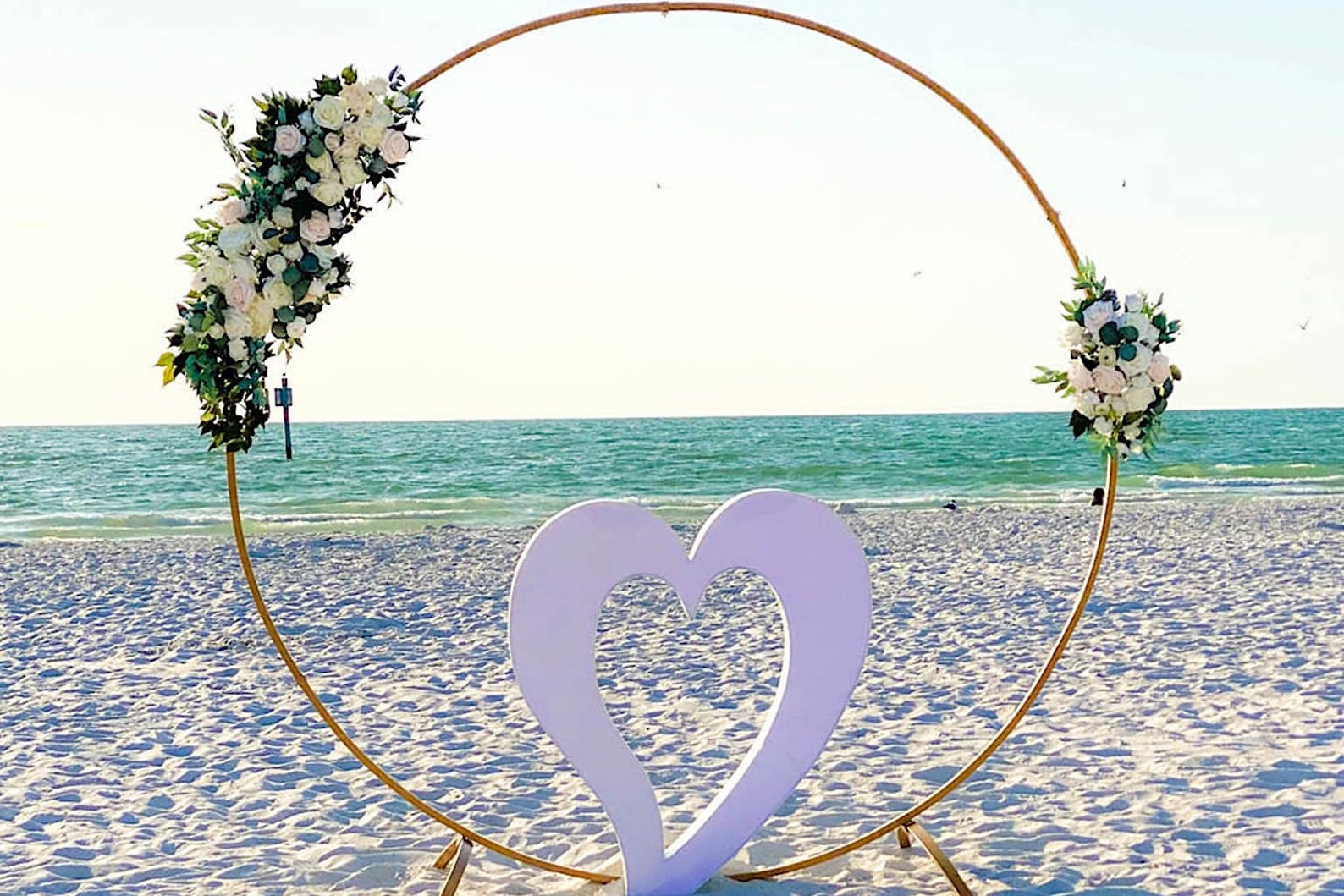 7.5ft Gold Metal Wedding Arch Flower Garland Hoop Round - Etsy