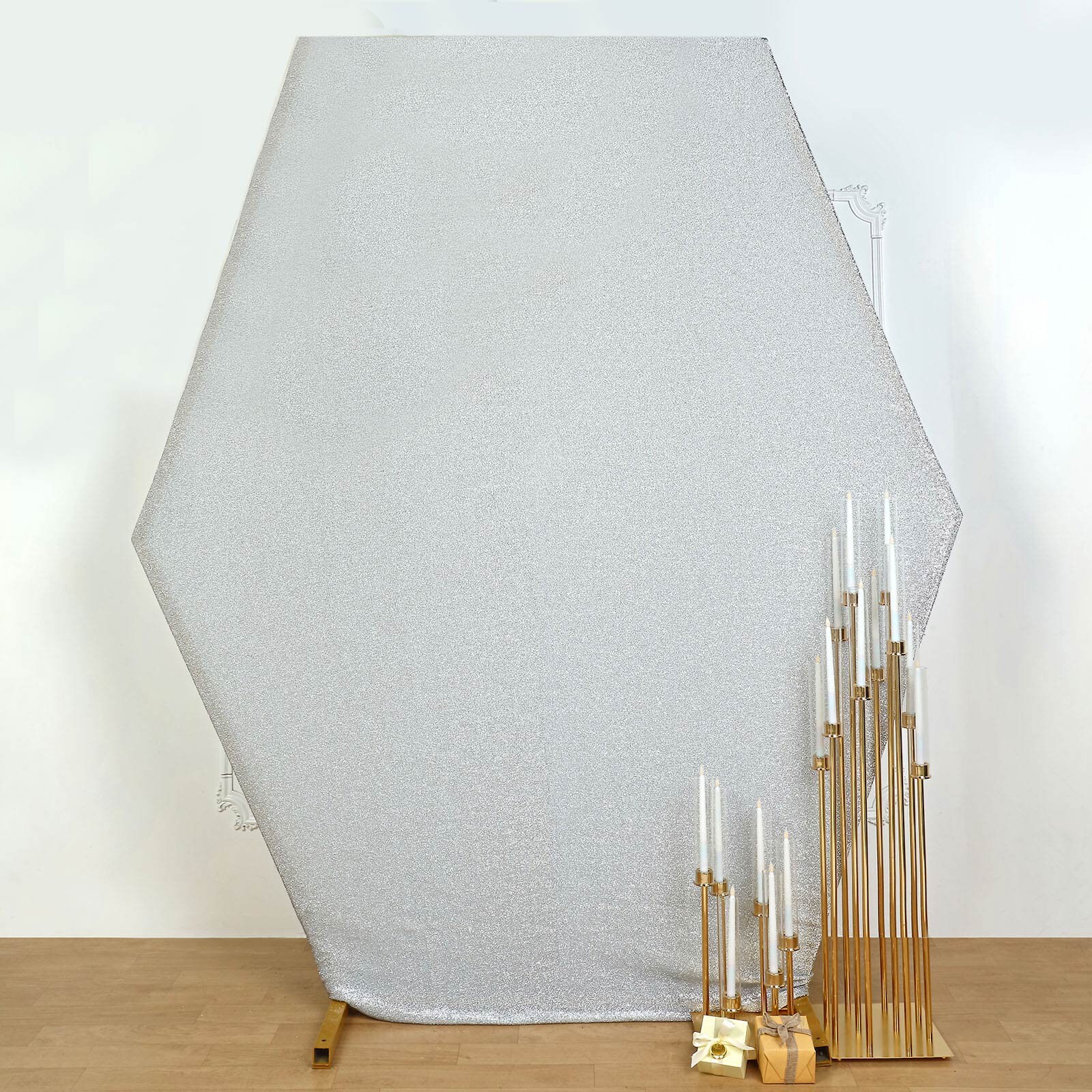 8ft Silver Wedding Arch Backdrop Cover Photography Backdrop | Etsy