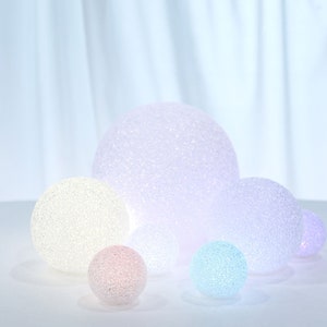 6" Color Changing Portable Led Ball Lights, Led Orbs, Led Centerpiece ...