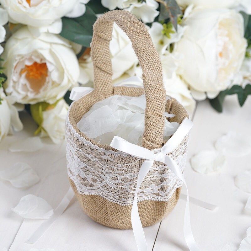 Rustic Flower Girl Basket - Etsy