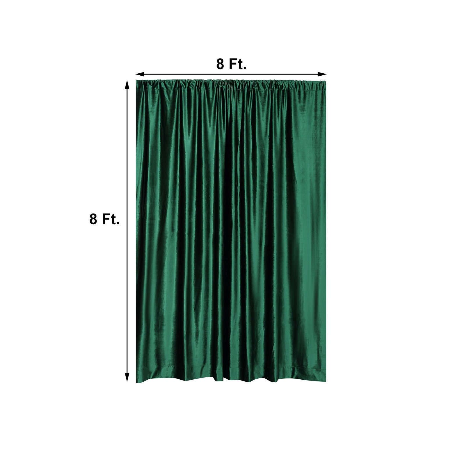 Hunter Green Velvet Backdrop, Photo Booth Backdrop Velvet Curtain ...