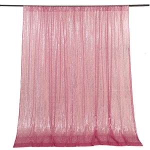 Pink Glitz Sequin Backdrop, Photo Booth Backdrop Sequin Drapes, Wedding ...