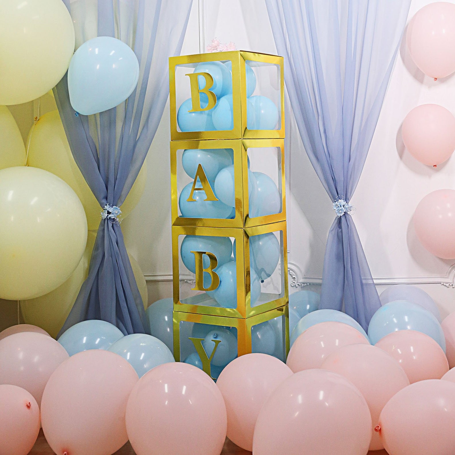 2pcs Transparent DIY Balloon Boxes Baby Shower Party | Etsy