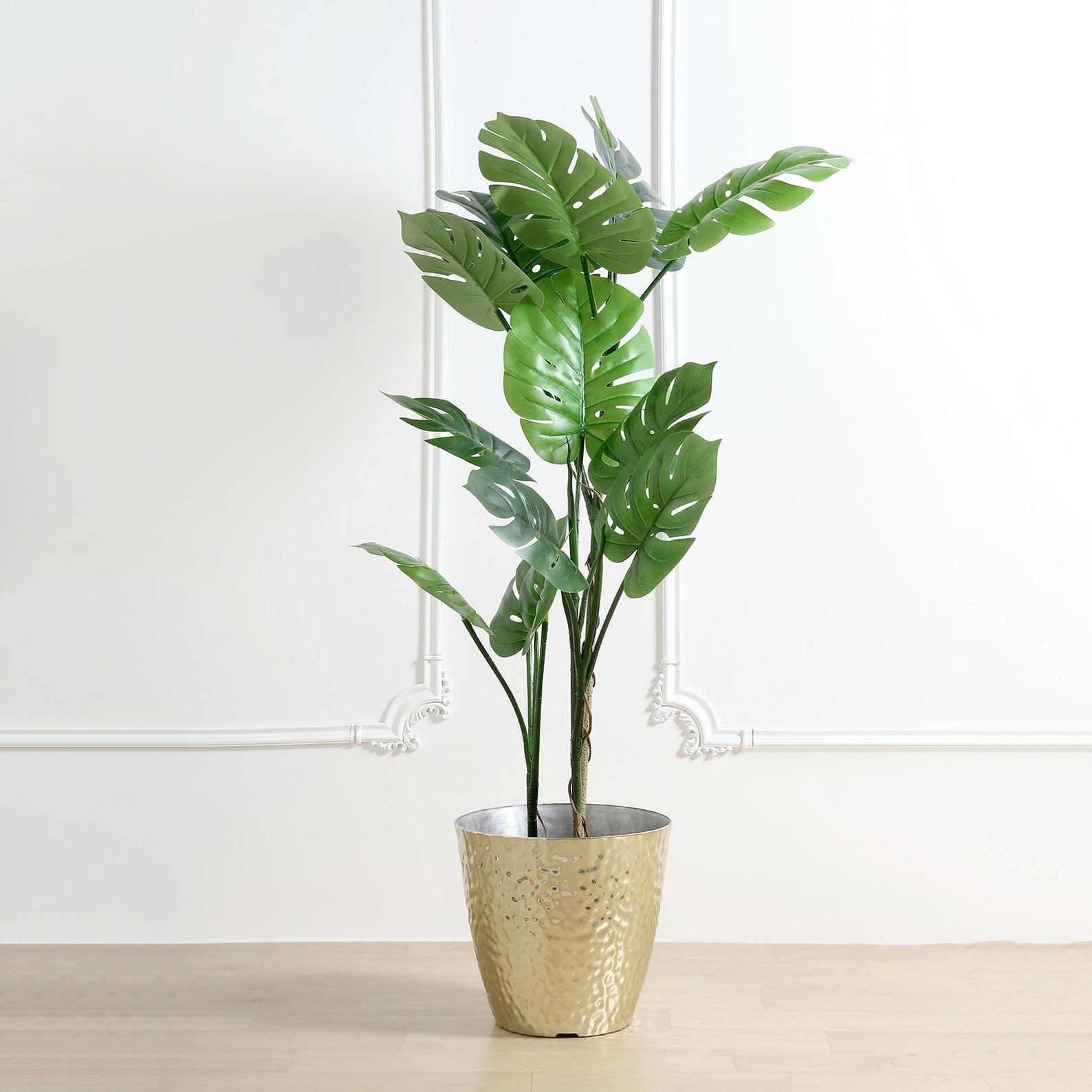 Decorative Garden Pots, Plant Pots for Flowers and Greenery, Metallic ...