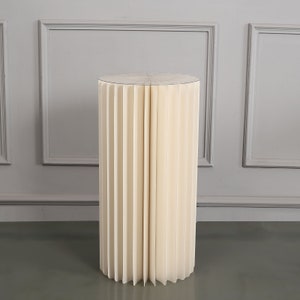 32" Ivory Wedding Props Stage Origami Round Pillar Set Baby Shower ...