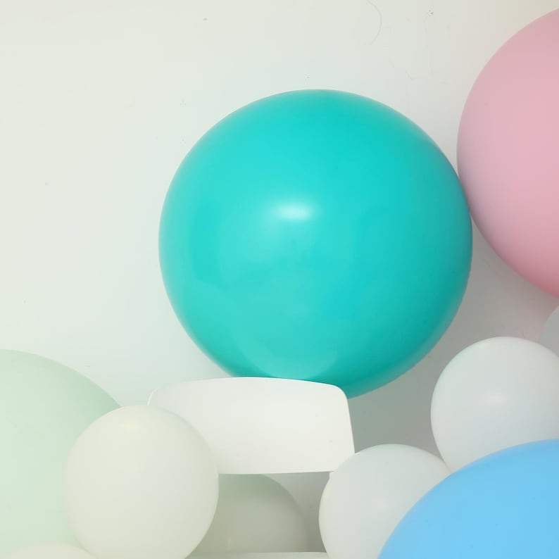 2 Pack 32 Pastel Turquoise Balloons Latex Balloons | Etsy