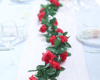 Red Rose Garland | Etsy