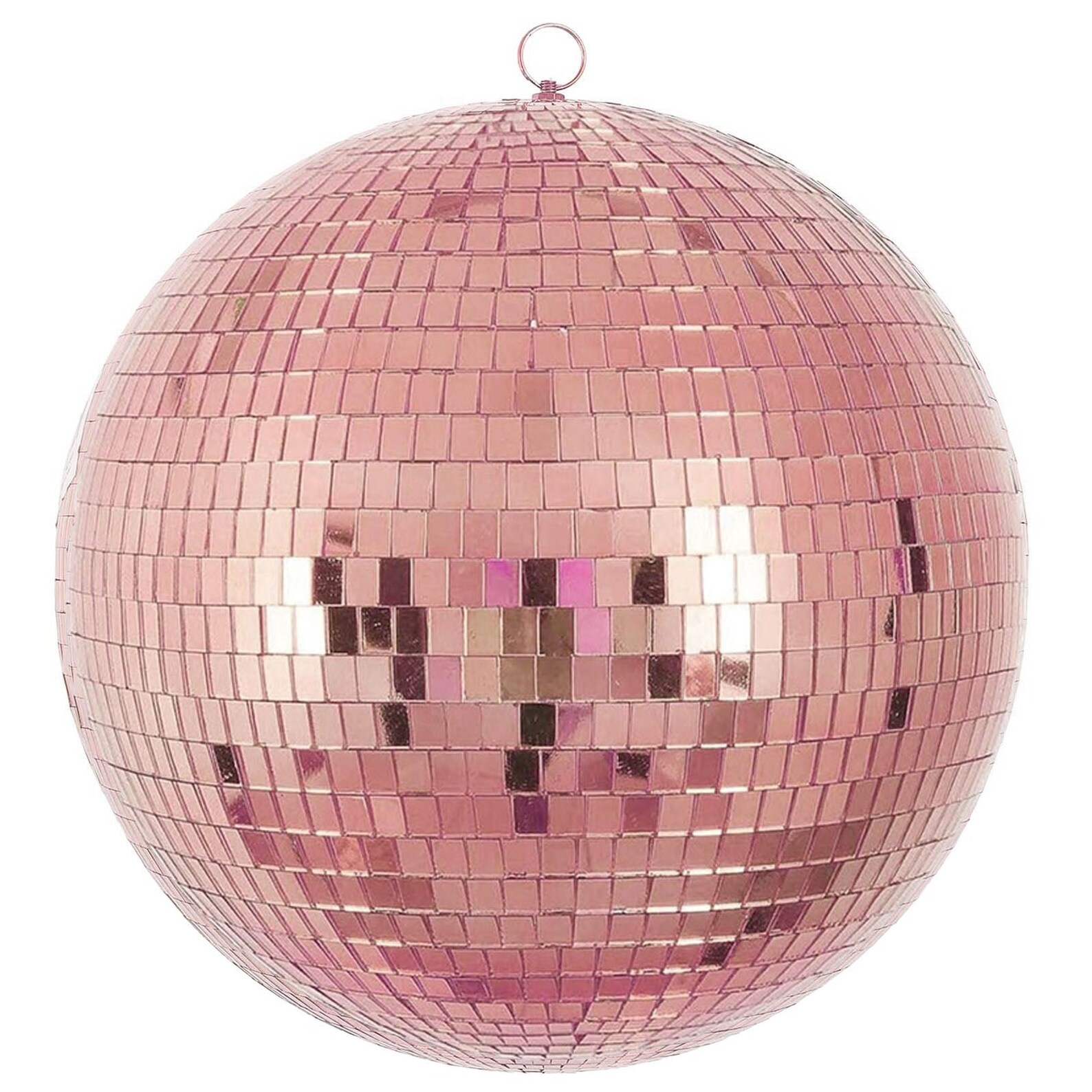 16 Large Blush Rose Gold Disco Ball Ornaments, Mirror Foam Ball With ...