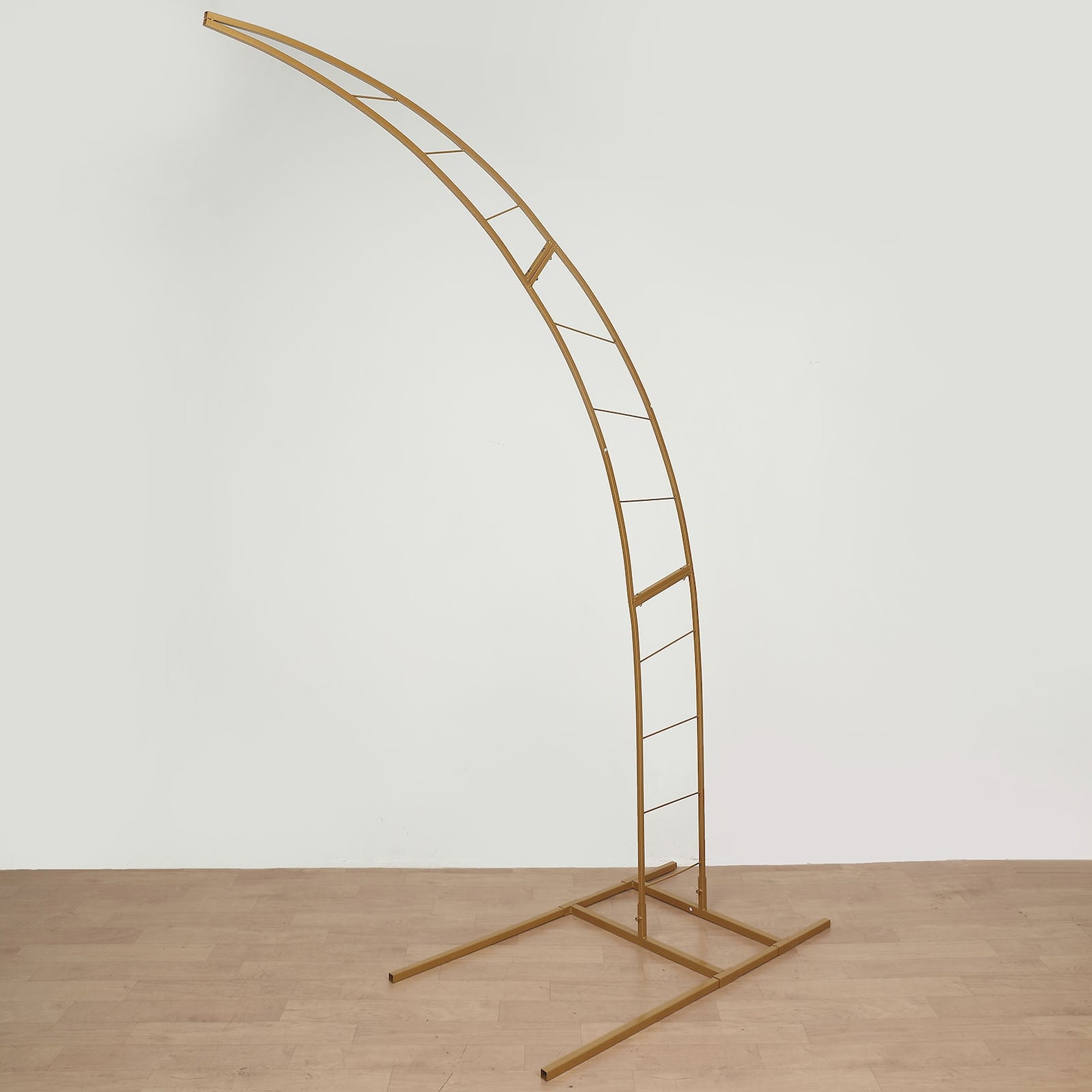 8ft Gold Metal Crescent Moon Wedding Arch Photography Backdrop Stand ...