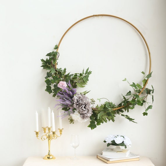 24 Gold Heavy Duty Metal Hoop Wreath Floral Hoop Door - Etsy