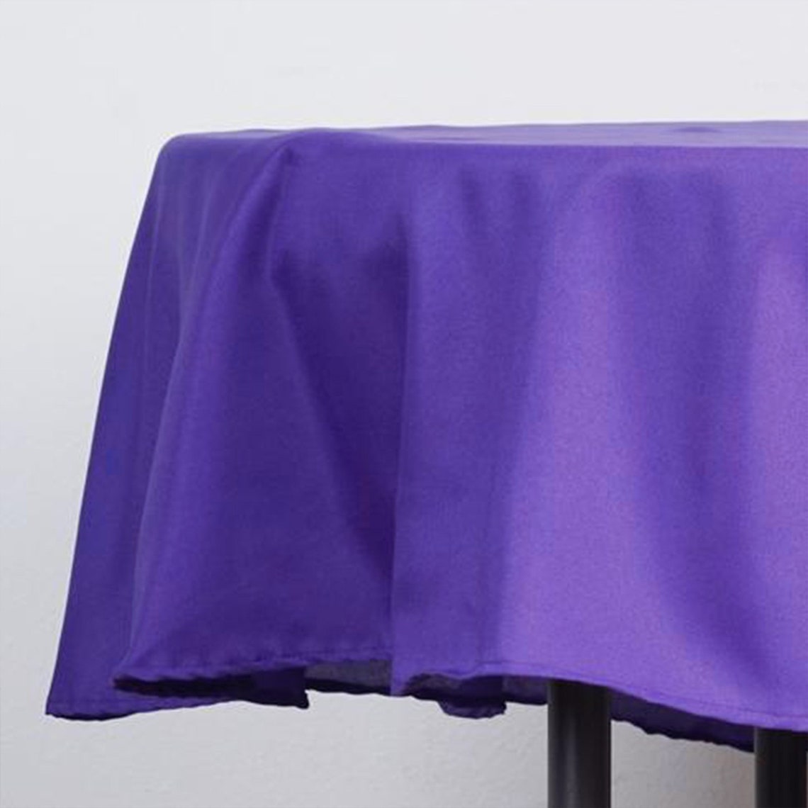 90 Purple Polyester Round Tablecloth - Etsy