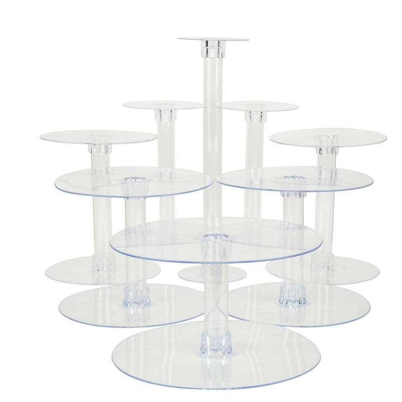 8 Tier Clear Cake Stand, Acrylic Cake Stand Riser, Display Stand for ...