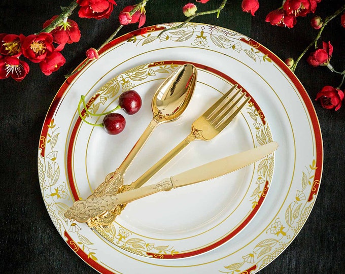 Elegant Disposable Plastic Spoons, Forks or Knives, Fancy Colors ...