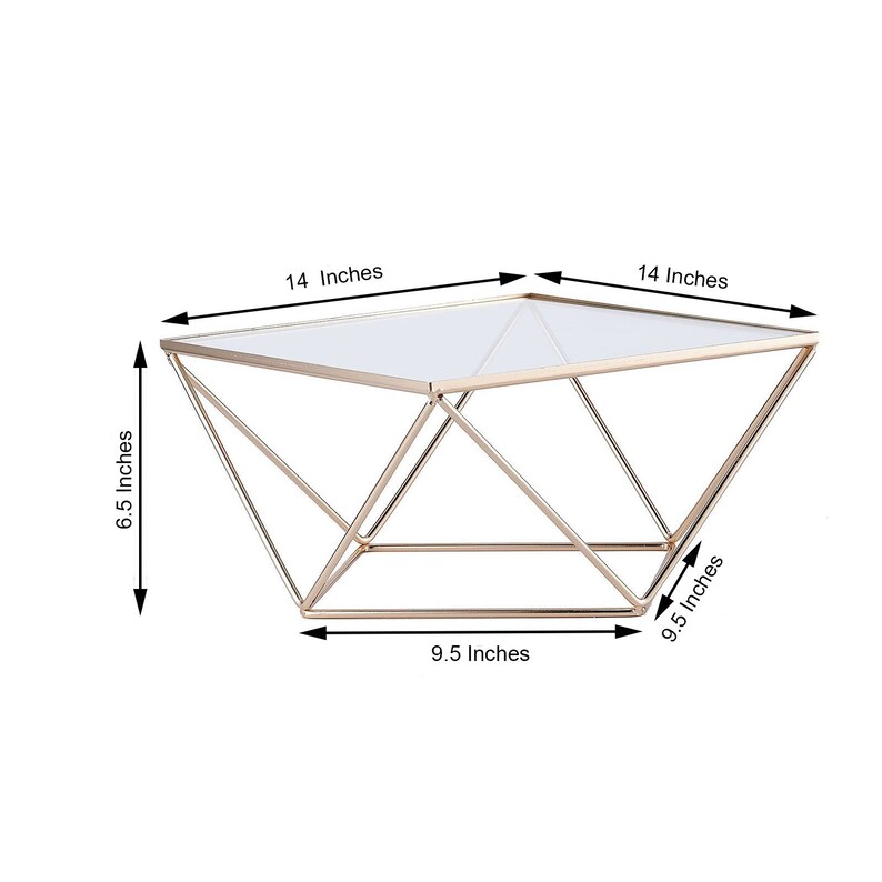 14" Geometric Cake Stand Gold Display Riser, Metal Cake Stand, Metal ...
