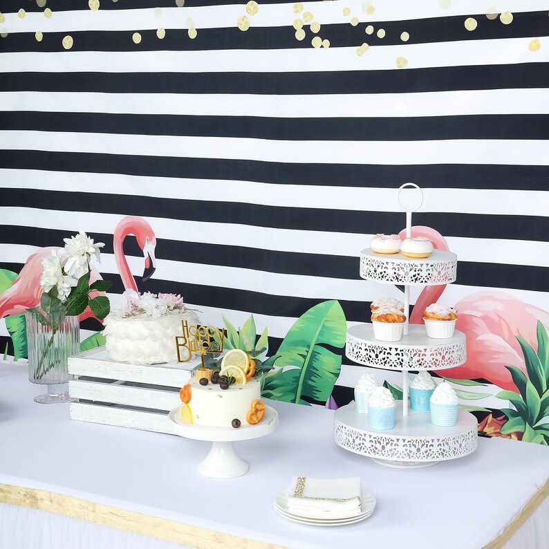 5ftx7ft | Pink Flamingo Vinyl Backdrop, Photo Booth Backdrop, Black ...