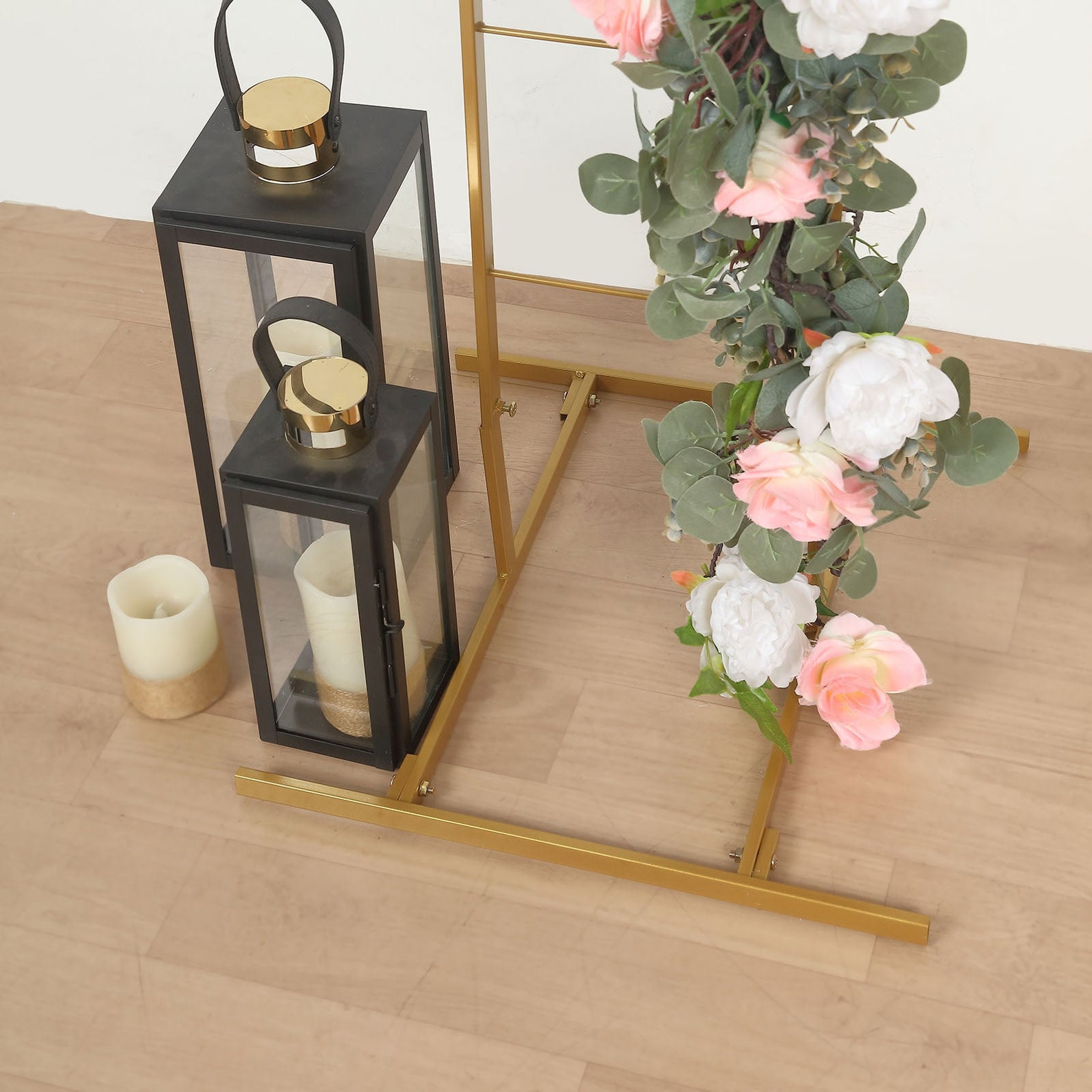 8ft Gold Metal Curved Wedding Aisle Stand Flower Arch Frame - Etsy