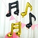 6 Pack Gold 16th & 8th Musical Notes Foil Mylar Balloons - Etsy