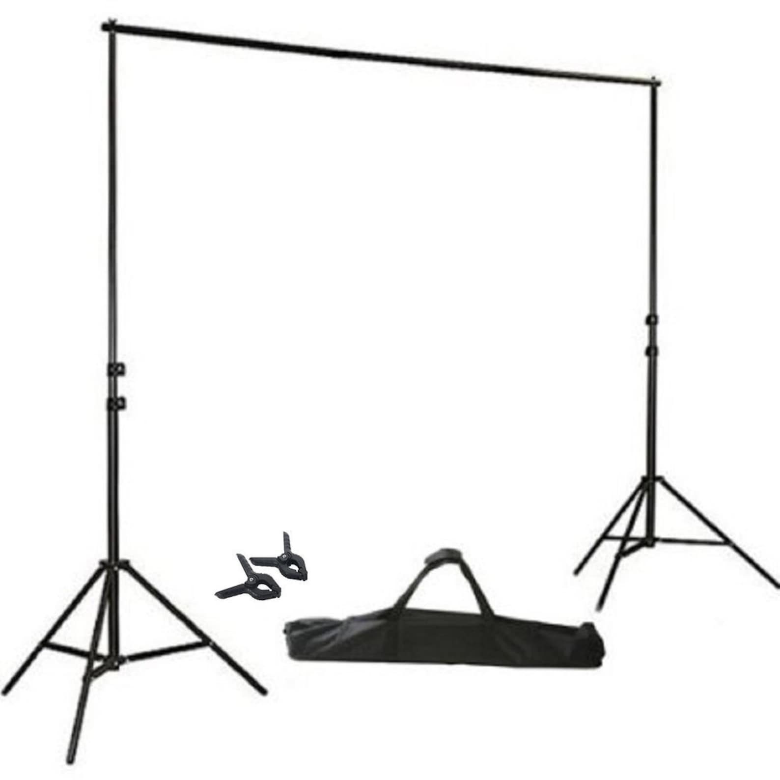 8ftx10ft DIY Crossbar Adjustable Backdrop Stand Kit With Free Clips ...