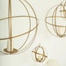 18 Gold Wrought Iron Folding Sphere Round Hoop Centerpiece or Hanging ...