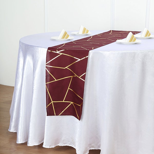 Burgundy Table Runner - Etsy