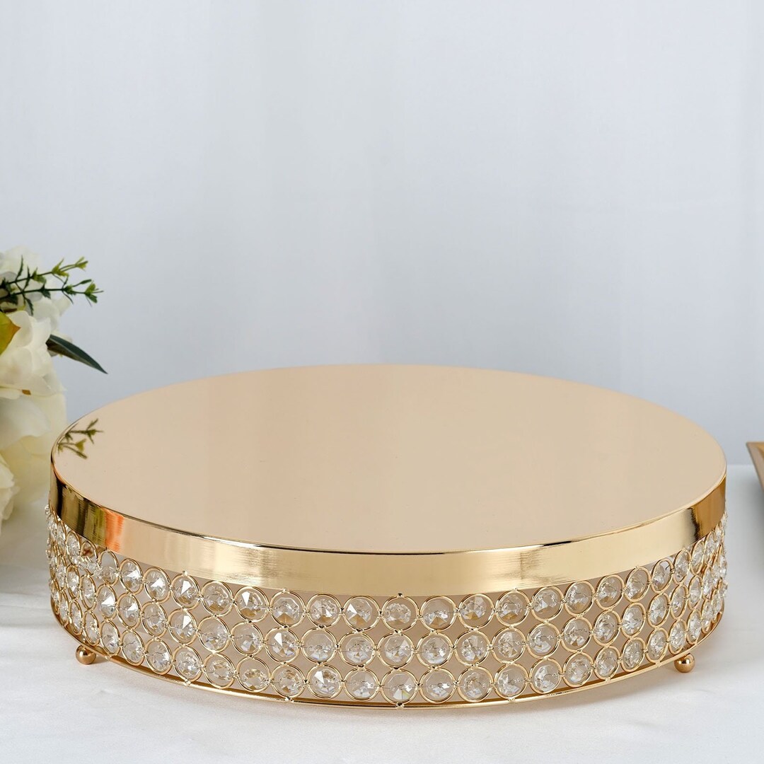 15 Gold Cake Stand Crystal Metal Cake Stand Cake - Etsy
