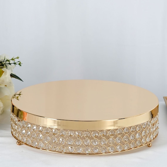 15 Gold Cake Stand Crystal Metal Cake Stand Cake - Etsy