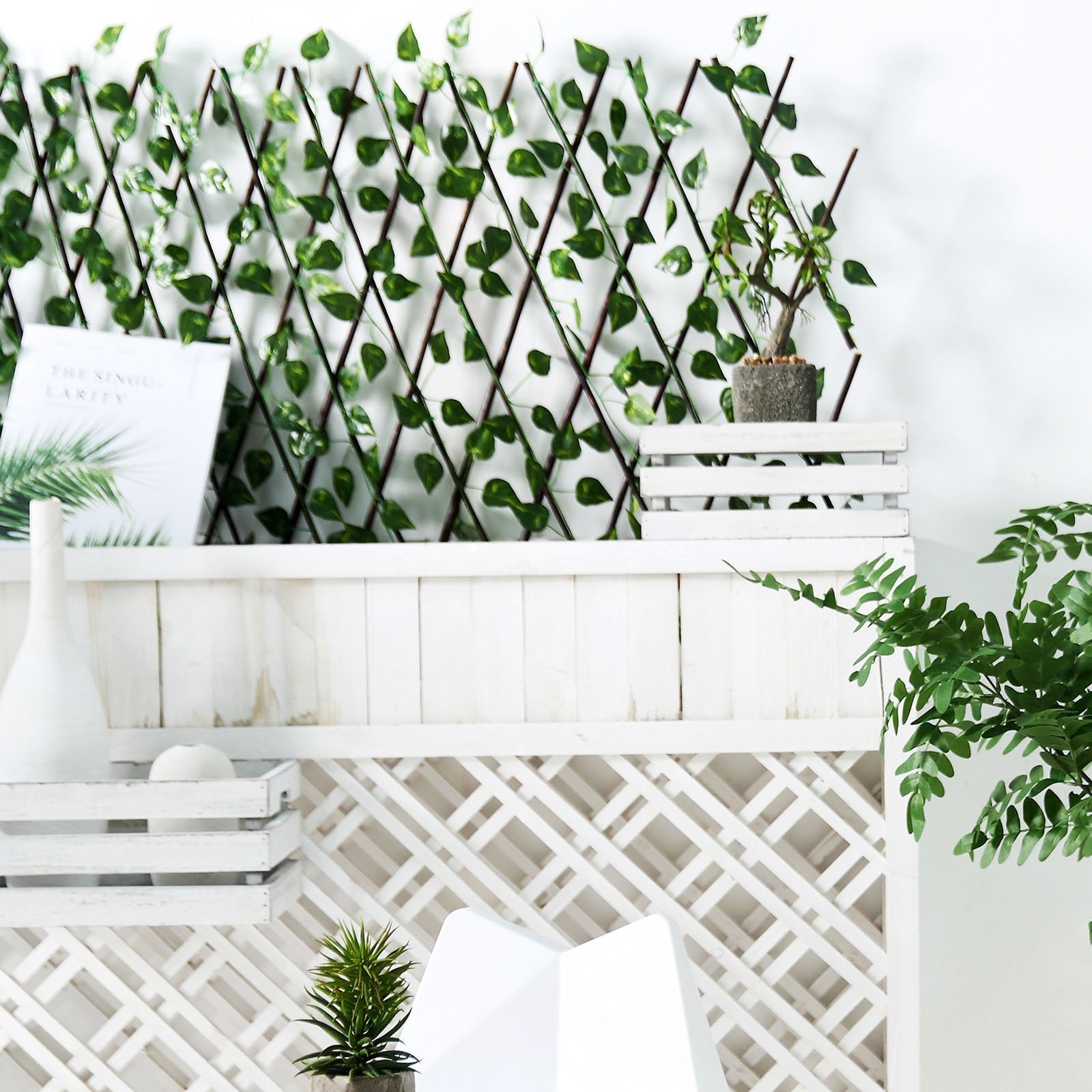 Artificial Expandable Faux Ivy Fence Privacy Screen Lattice - Etsy